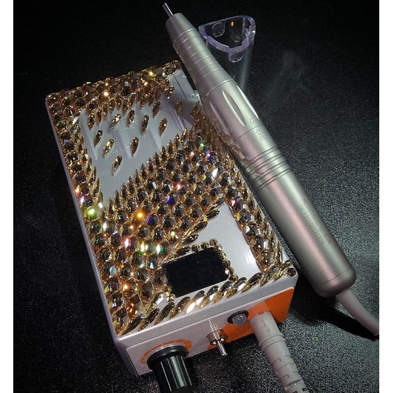 35K Electric Nail File gold CRYSTAL